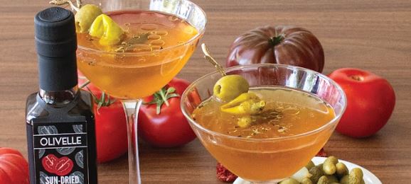 Filthy Sun-Dried Tomato Martini